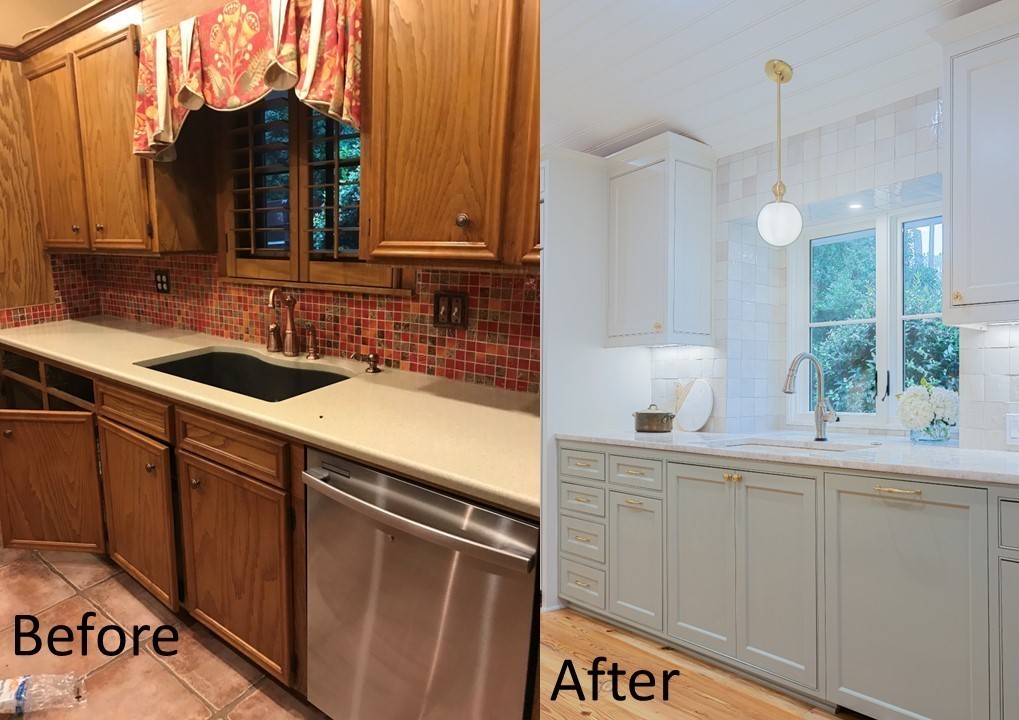 Kitchen sink before and after_ – Wesley Thomas Inc.